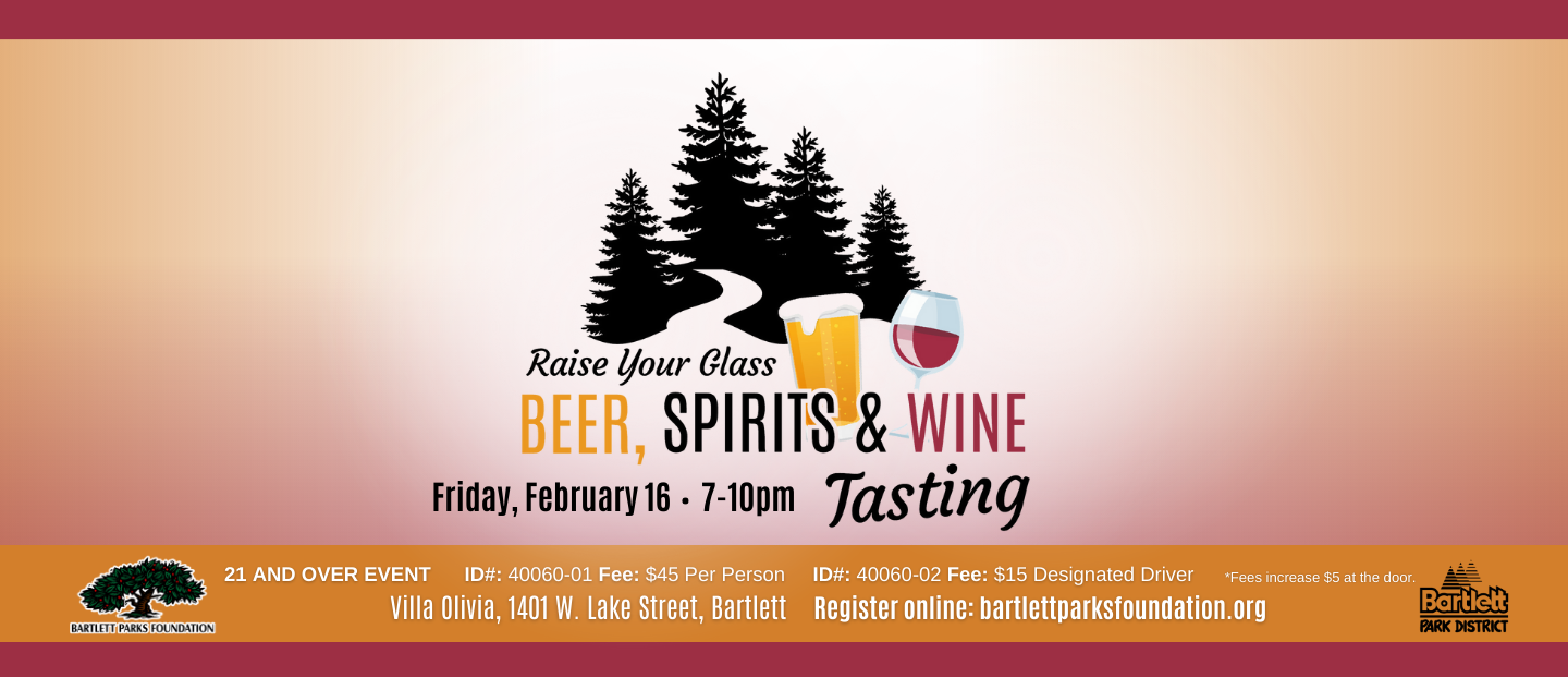Annual Wine, Beer and Spirit Tasting Fundraiser